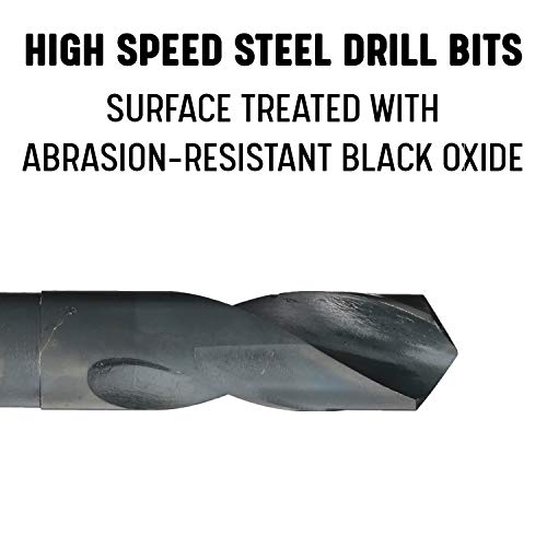 Drill America - DWDRSD5/8 5/8" Reduced Shank High Speed Steel Drill Bit with 1/2" Shank, DWDRSD Series