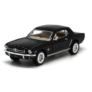 1964 1/2 Ford Mustang In Black Diecast 1:36 Scale By Kinsmart