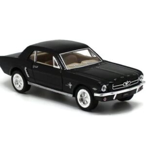 1964 1/2 Ford Mustang In Black Diecast 1:36 Scale By Kinsmart