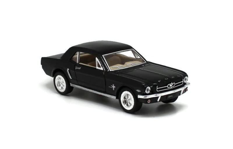 1964 1/2 Ford Mustang In Black Diecast 1:36 Scale By Kinsmart