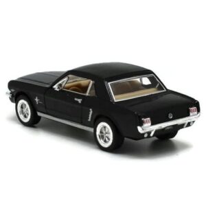 1964 1/2 Ford Mustang In Black Diecast 1:36 Scale By Kinsmart