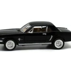 1964 1/2 Ford Mustang In Black Diecast 1:36 Scale By Kinsmart