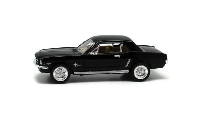 1964 1/2 Ford Mustang In Black Diecast 1:36 Scale By Kinsmart