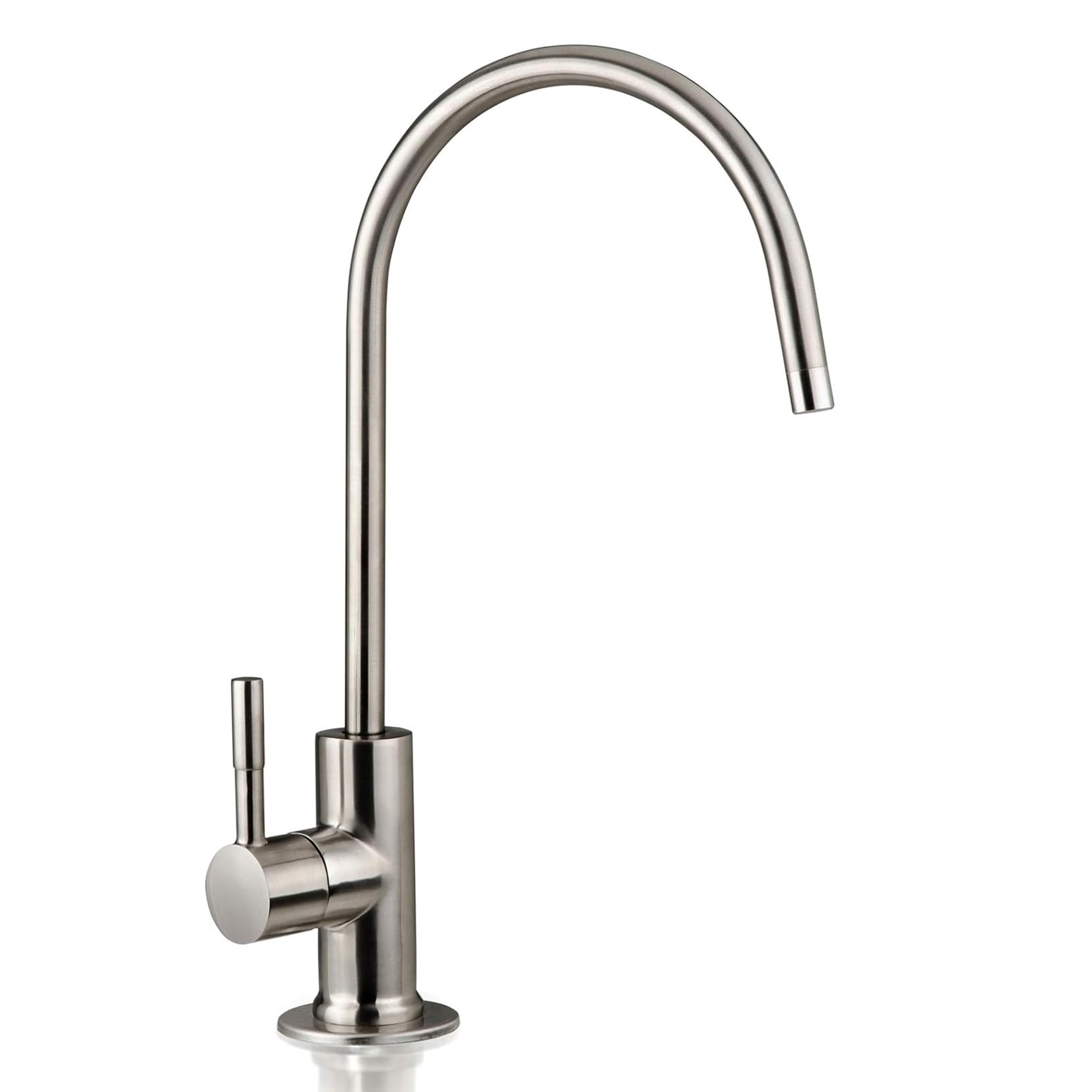 iSpring GA1-BN Drinking Water RO Faucet for Kitchen Sink, Heavy-Duty Lead-Free Reverse Osmosis Faucet for RO Water Filtration System, Non-Air Gap 100% Stainless Steel RO Faucet, Brushed Nickel Finish