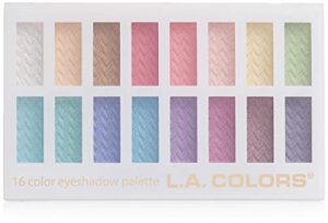 l.a. colors 16 color eyeshadow palette, haute, 1.02 ounce