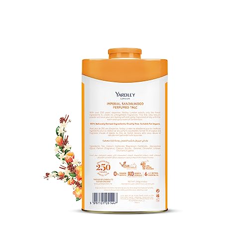 Yardley Sandalwood Perfumed Talc, 250 g