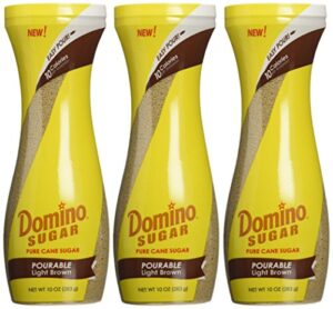 domino brown sugar easy pourable light brown 10 oz (3 pack)