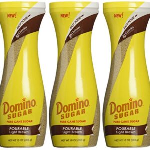 Domino Brown Sugar Easy Pourable Light Brown 10 Oz (3 Pack)