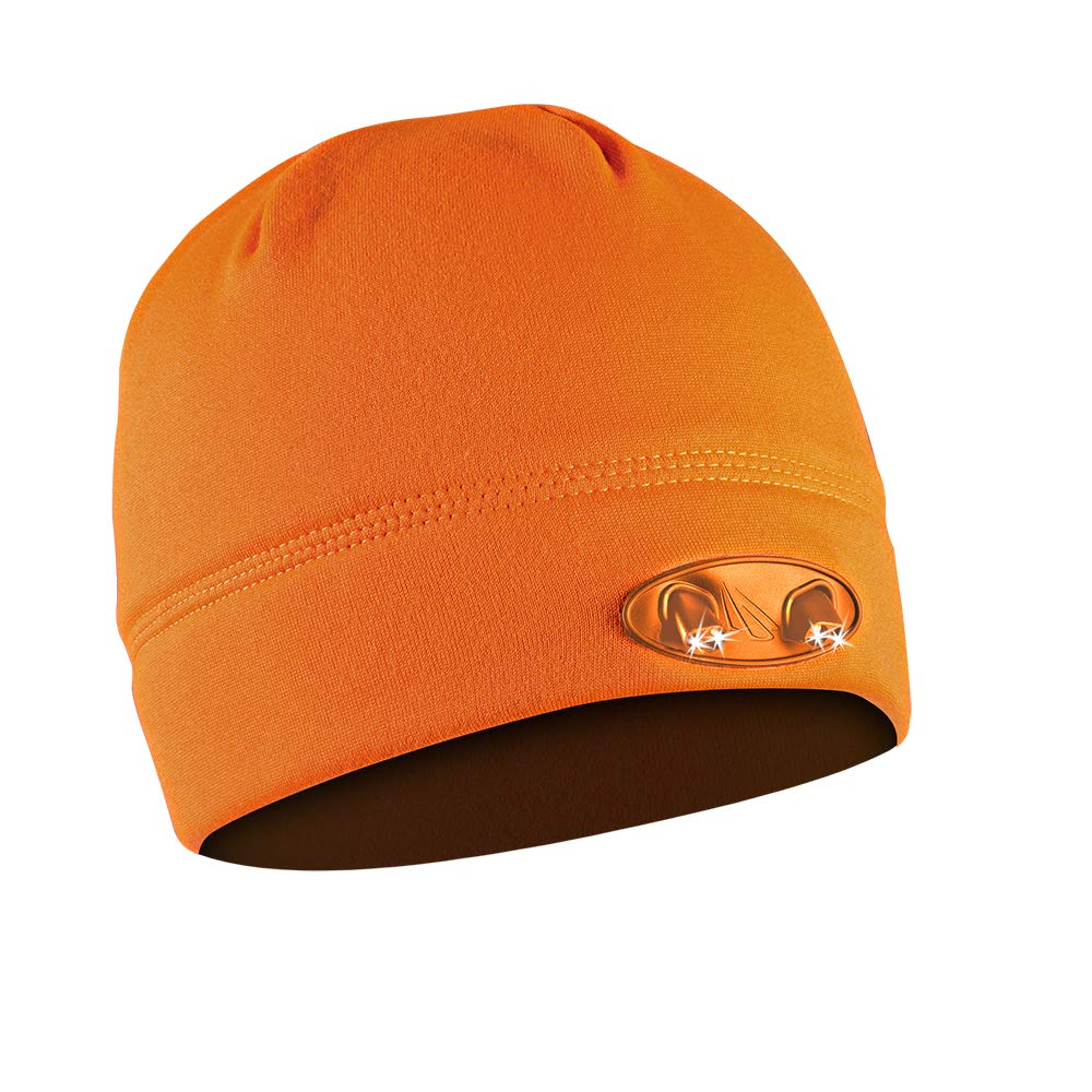 Panther Vision CUBWB-4546 Hand Free 4 LED Headlamp Beanie Cap, (Blaze Orange)