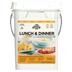 augason farms lunch and dinner variety pail emergency food supply 4-gallon pail