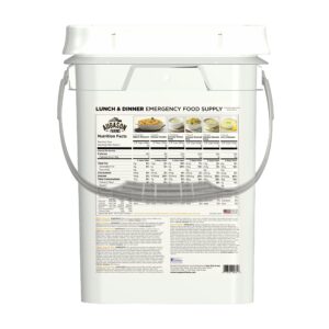 Augason Farms Lunch and Dinner Variety Pail Emergency Food Supply 4-Gallon Pail