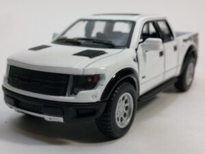 kinsmart 2013 ford f-150 svt raptor supercrew white1:46 scale 5" die cast metal model toy