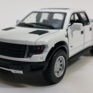 KiNSMART 2013 Ford F-150 SVT Raptor Supercrew White1:46 Scale 5" Die Cast Metal Model Toy