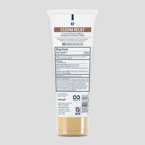 Gold Bond Medicated Eczema Relief Skin Protectant Cream, 8 oz., With 2% Colloidal Oatmeal