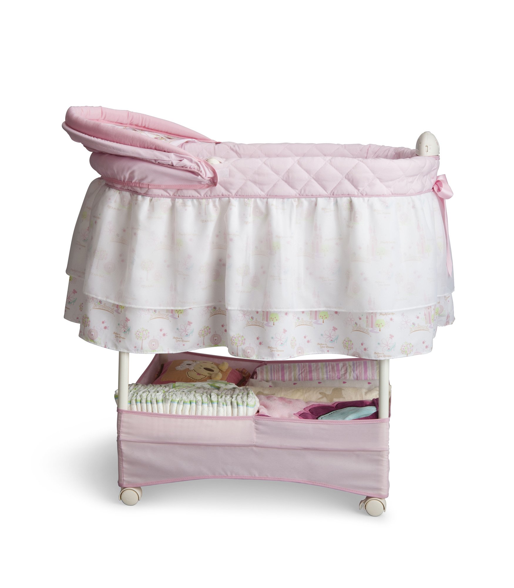 Delta Children Gliding Bassinet, Disney Princess