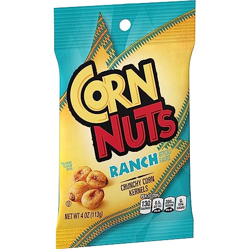 CORN NUTS Ranch Crunchy Corn Kernels Snack, 4 Ounce (Pack of 12)