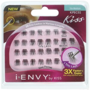 kiss i envy trio medium 30 trio lashes (3 pack)