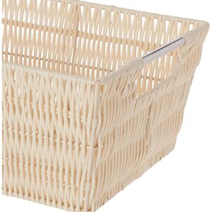 Whitmor Rattique Storage Baskets - Latte (3 Piece Set)