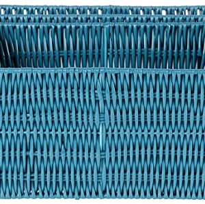 Whitmor Rattique Storage Baskets - Berry Blue - (3 Piece Set)