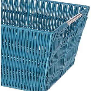 Whitmor Rattique Storage Baskets - Berry Blue - (3 Piece Set)