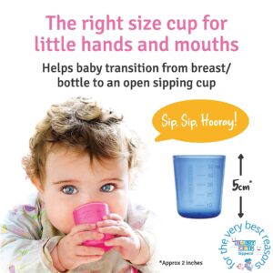 Babycup Sippeco Mini Open Baby Cup - Perfect for Baby Led Weaning, First Sips and Toddler Training - 50ml Sippy Cup, BPA Free, Approved by Oral Health Foundation - Suitable from 4+ Months