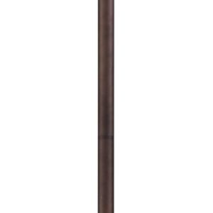 Possini Euro Design Garth Modern Industrial Standing Floor Lamp 63 1/2" Tall Oil Rubbed Bronze Brown Metal Burlap Fabric Drum Shade Decor for Living Room Reading House Bedroom Home Office House