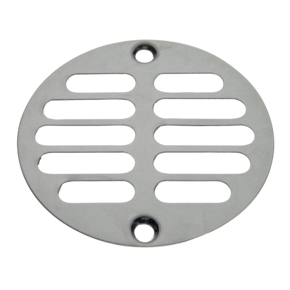 Danco 88921 Slotted Design Shower Drain Strainer, For Use With 3-3/8 in Shower Drains, Steel, Chrome Plated