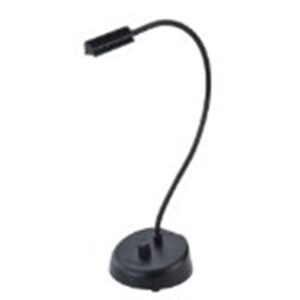 littlite lw-18-hi 18 inch gooseneck desk light with attached weighted base