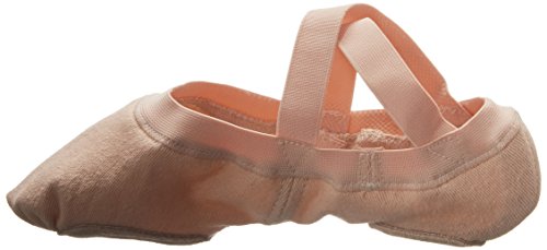 Bloch Dance Women's Synchrony Split Sole Stretch Canvas Ballet Slipper/Shoe, Pink, 7