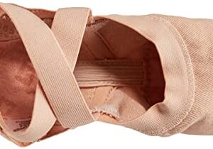 Bloch Dance Women's Synchrony Split Sole Stretch Canvas Ballet Slipper/Shoe, Pink, 7