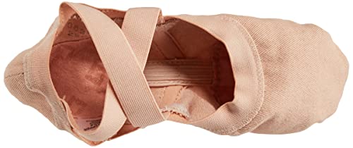 Bloch Dance Women's Synchrony Split Sole Stretch Canvas Ballet Slipper/Shoe, Pink, 7