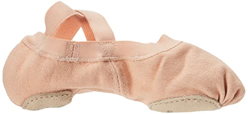 Bloch Dance Women's Synchrony Split Sole Stretch Canvas Ballet Slipper/Shoe, Pink, 7