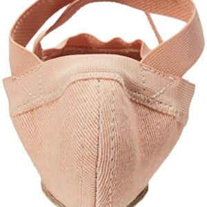 Bloch Dance Women's Synchrony Split Sole Stretch Canvas Ballet Slipper/Shoe, Pink, 7