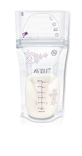 Philips AVENT Breast Milk Storage Bags, 6 Ounce, 25 Count