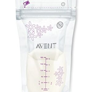 Philips AVENT Breast Milk Storage Bags, 6 Ounce, 25 Count