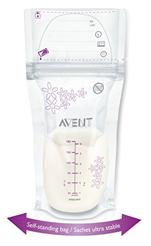 Philips AVENT Breast Milk Storage Bags, 6 Ounce, 25 Count