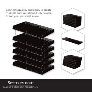 Crafter's Companion SPECN-6 Spectrum Noir Marker Storage Trays, 6/Pack,Black