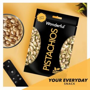 Wonderful Pistachios In Shell, Lightly Salted Nuts, 16 Ounce Resealable Bag - Healthy Snack, Protein Snack, Pantry Staple