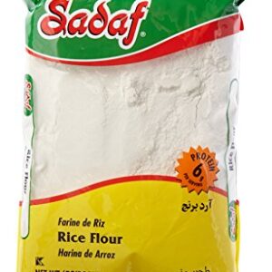 Sadaf Rice Flour 24 oz - Pure White Rice Flour for Baking or Cooking - Kosher, Halal - Product of USA