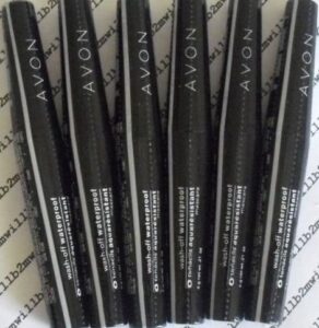 lot of 6 avon wash-off waterproof mascara black