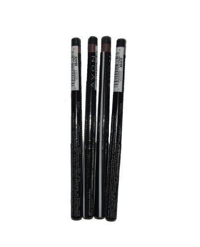 Lot of 4 Avon Glimmersticks Brow Definer Twist Up Eye Brow Pencil DARK BROWN