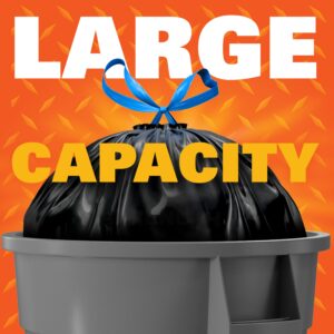 Hefty Strong Large Trash Bags, 30 Gallon, 56 Count