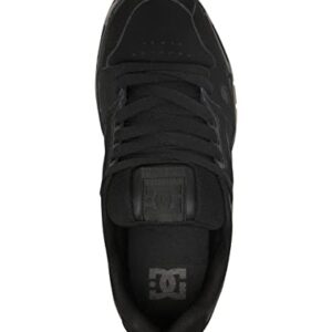 DC Men's Stag Low Top Skate Shoe, Black/Gum, 11 D US