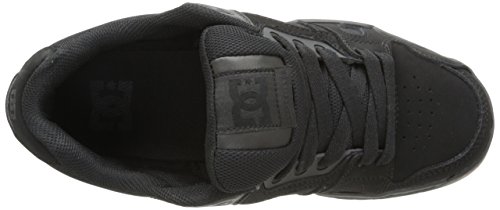 DC Men's Stag Low Top Skate Shoe, Black/Gum, 11 D US