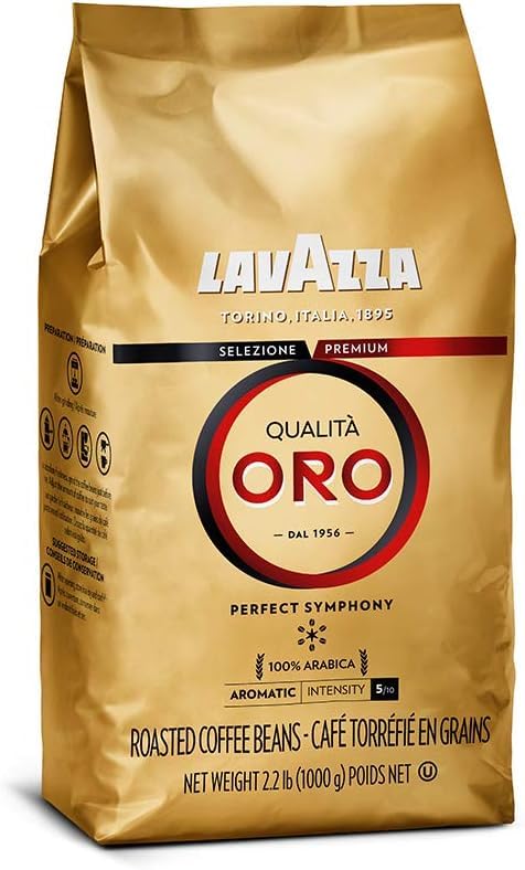 Lavazza QualitÃ Oro Whole Bean Blend, Medium Roast, 2.2 Pound (Pack of 1) ,100% Arabica, Central America & African highland origins, Fruity & Aromatic