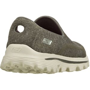 Skechers Performance Women's Go Walk 2 Super Sock Slip-On Walking Shoe,Old Charcoal,8.5 M US