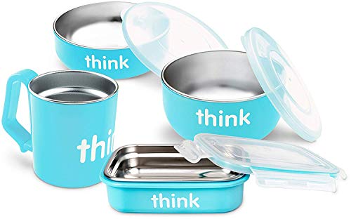 thinkbaby The Complete BPA Free Feeding Set, Light Blue