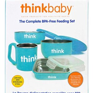 thinkbaby The Complete BPA Free Feeding Set, Light Blue