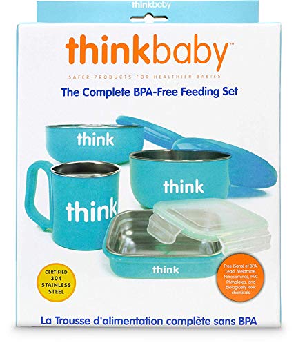 thinkbaby The Complete BPA Free Feeding Set, Light Blue