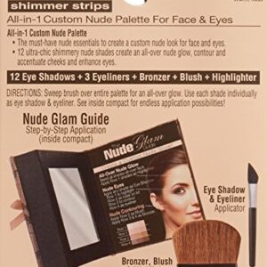 Physicians Formula Shimmer Strips Custom All-in-1 Nude Palette for Face & Eyes Warm Nude